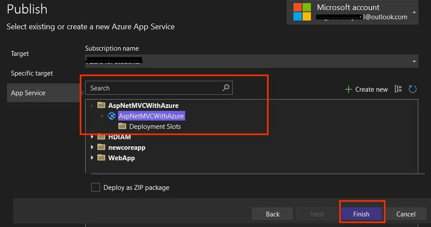 Deploying a .NET MVC App on Azure App Services